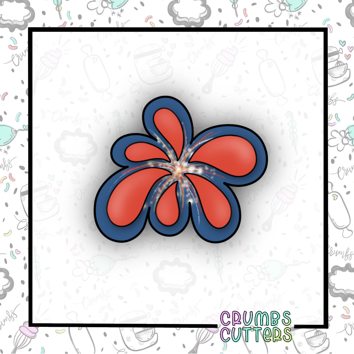 Firework Cookie Cutter – Crumbs Cutters