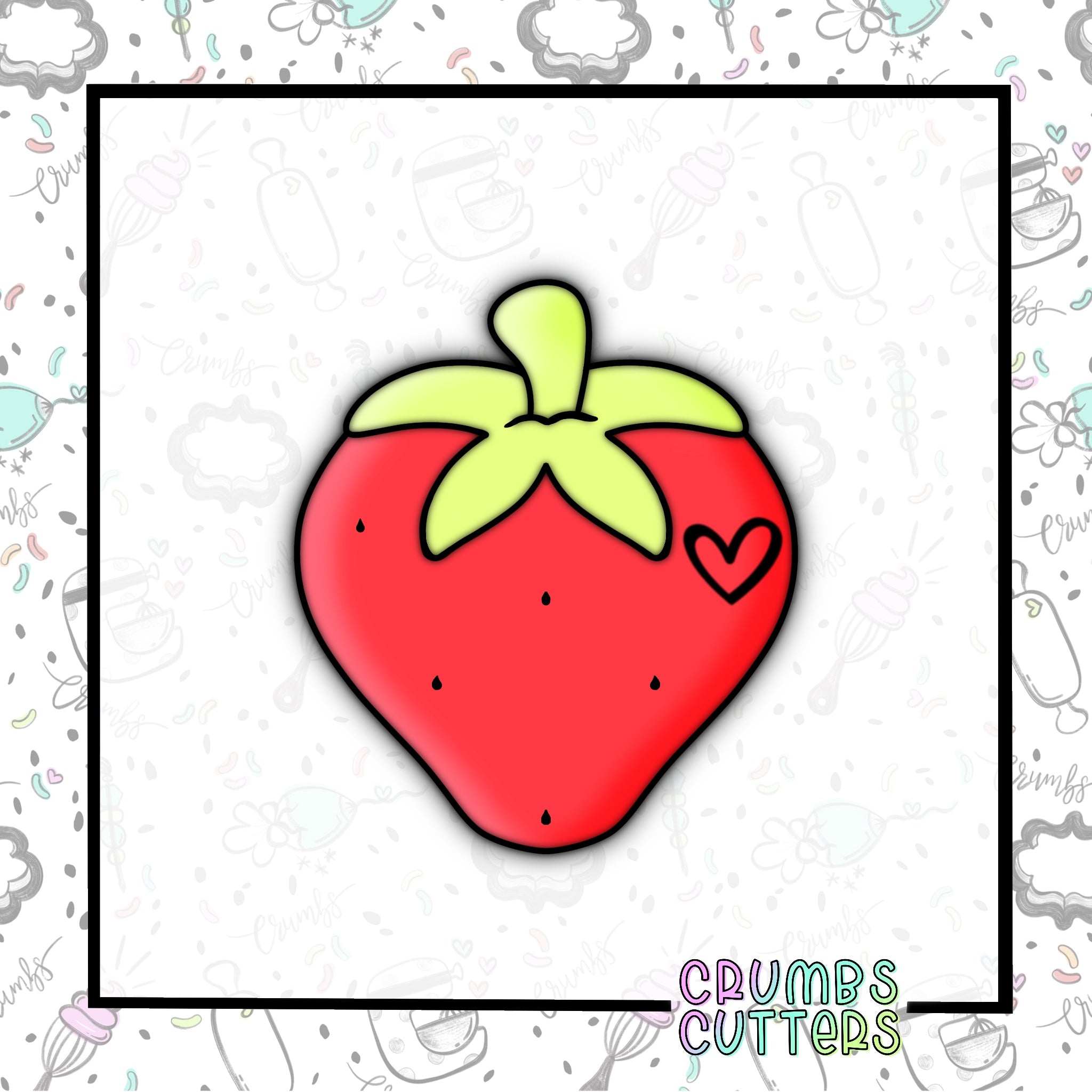 Strawberry Cookie Cutter – Crumbs Cutters