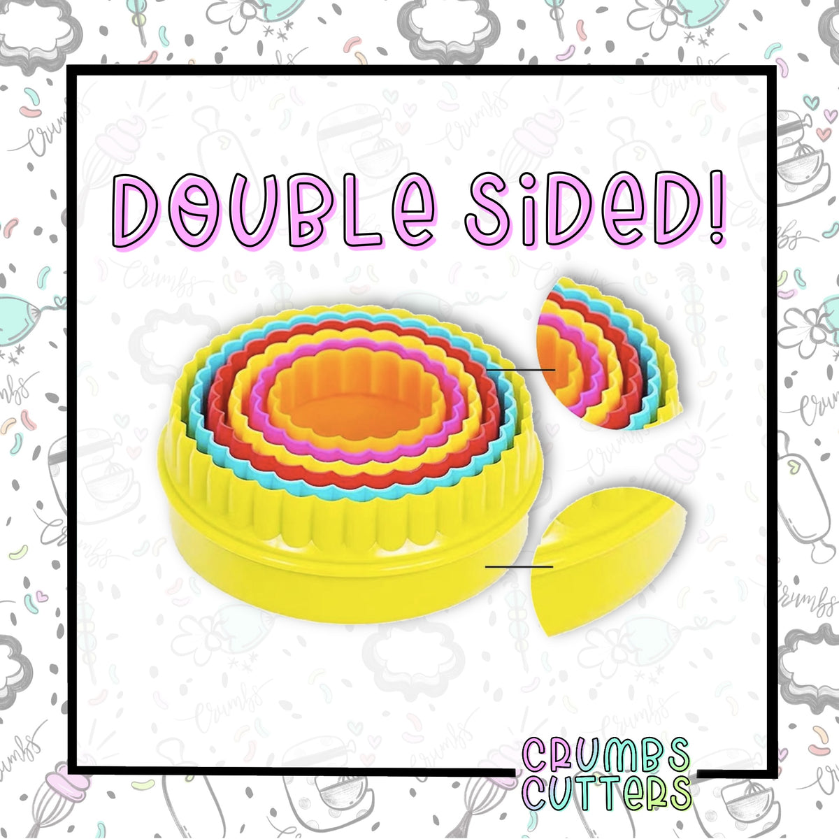 10-in-1 Round Cookie Cutter Set – Crumbs Cutters