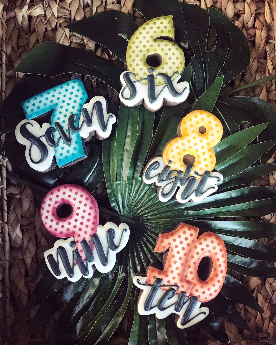 Lettered Number 9/Nine Cookie Cutter – Crumbs Cutters